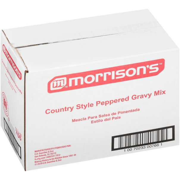 Morrison's Country Style Peppered Gravy Mix 6/24 oz. - C.H. Guenther