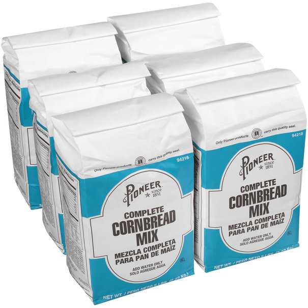 Pioneer® Cornbread Mix 6/5 lb. - C.H. Guenther