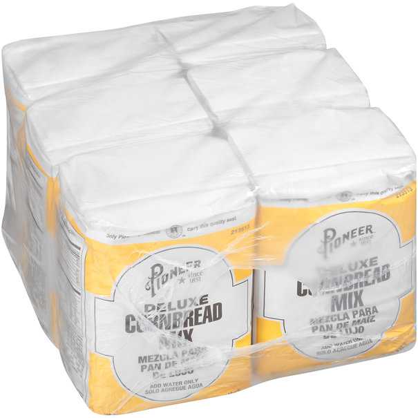Pioneer® Deluxe Cornbread Mix 6/5 lb. - C.H. Guenther