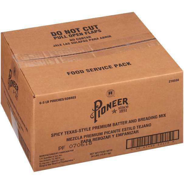 Pioneer® Spicy Texas-Style Premium Batter & Breading Mix 6/5 lb. – C.H ...